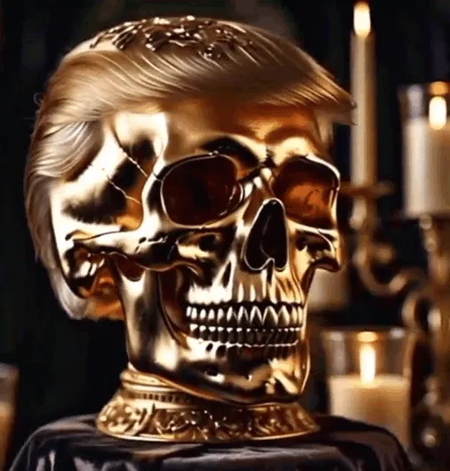 Trump Skull Gold - Collection | OpenSea